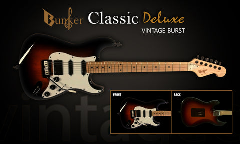 Bunker Classic Deluxe Vintage Burst – Bunker Guitars & Basses